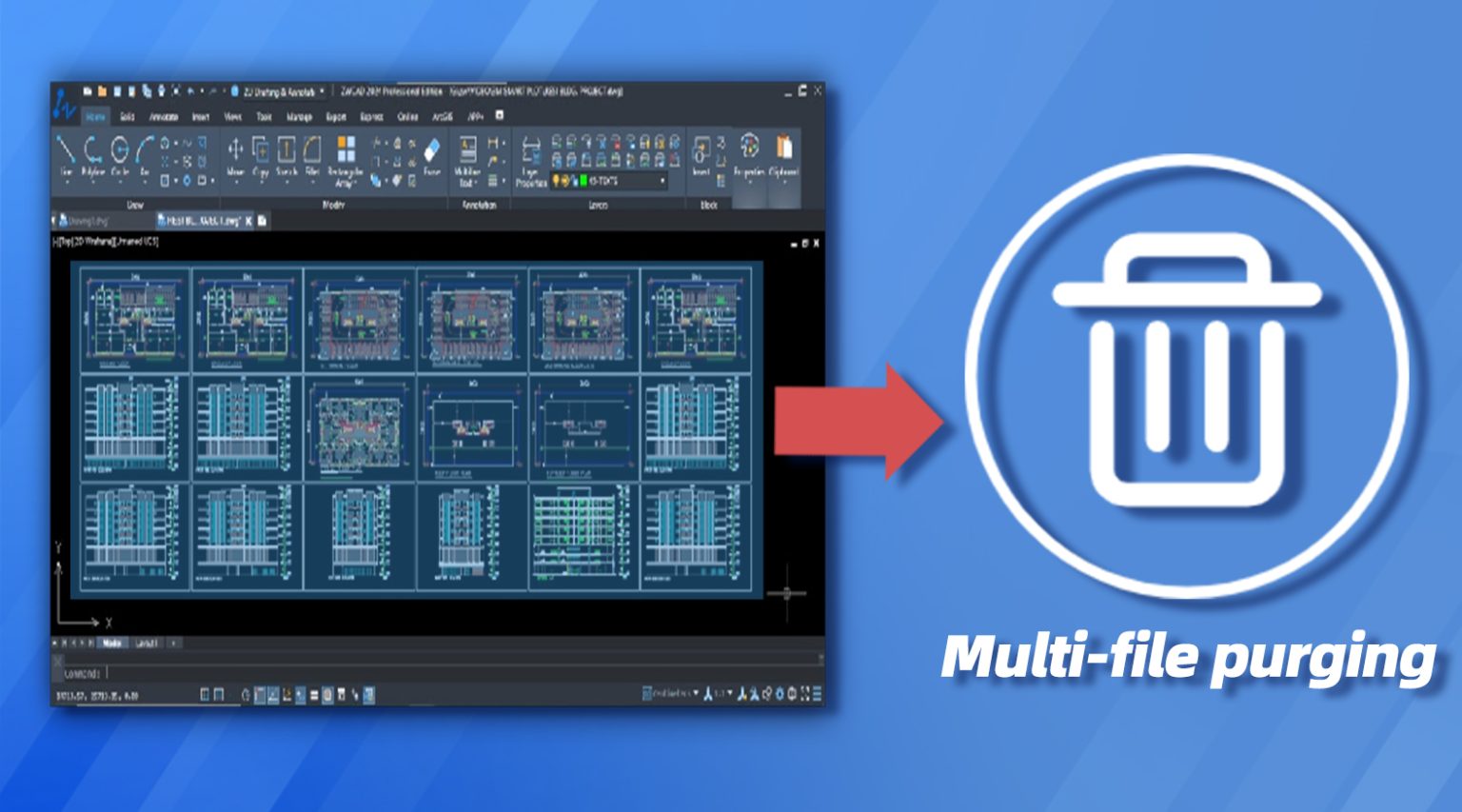 Optimize CAD Performance with ZWCAD Bulk Purge Add-On